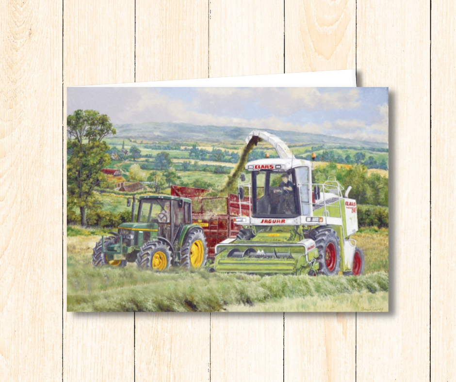 John Deere Tractor Card | John Deere Tractor Greeting Card