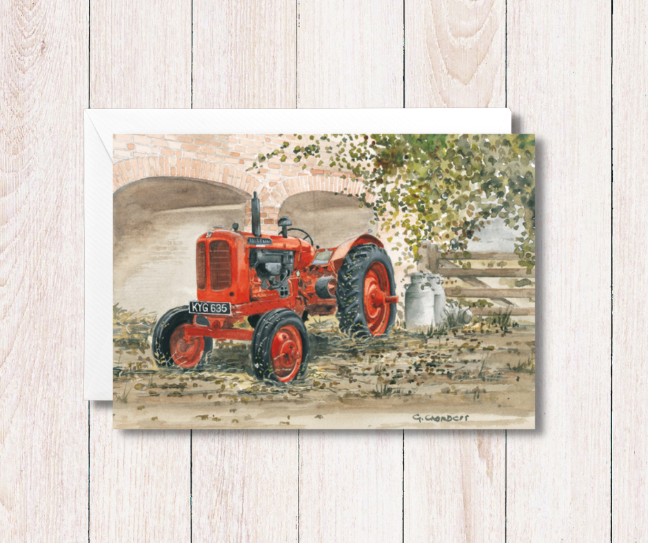 Farm Tractor Birthday Card | Nuffield Tractor Card — Cachet Cards & Prints