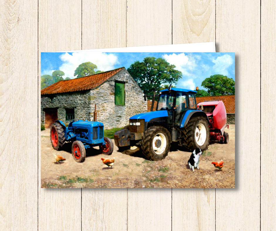 New Holland Tractor Birthday Card | Tractor Greeting Card