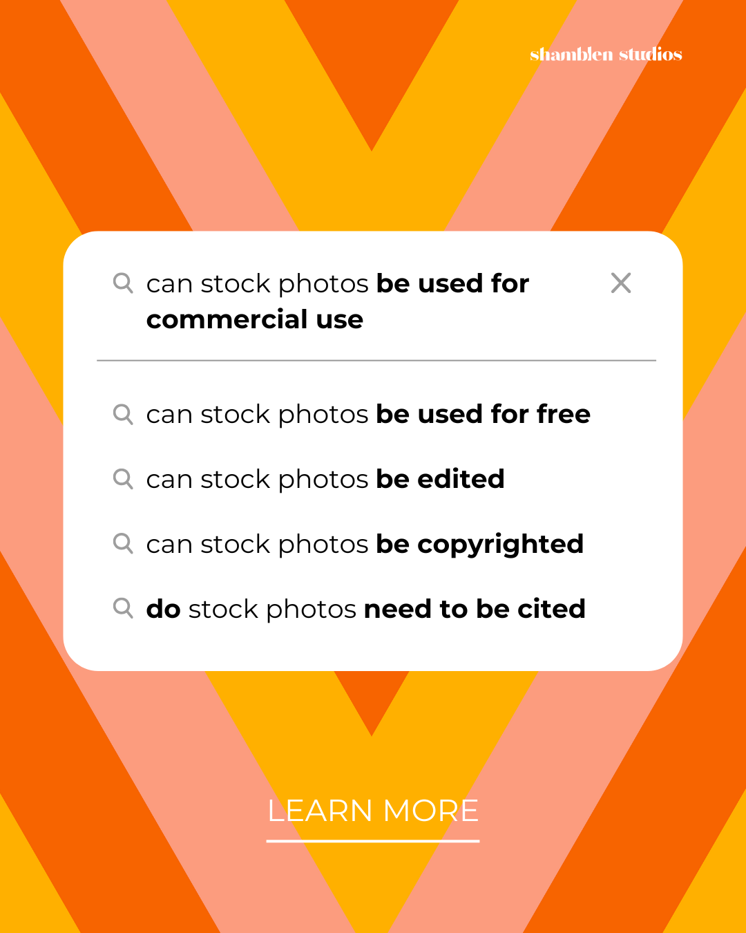 Can stock photos be used for commercial use?