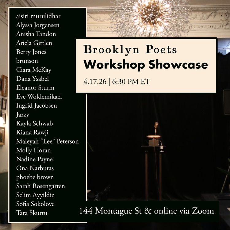 Events Calendar | Explore Upcoming Events — Brooklyn Poets