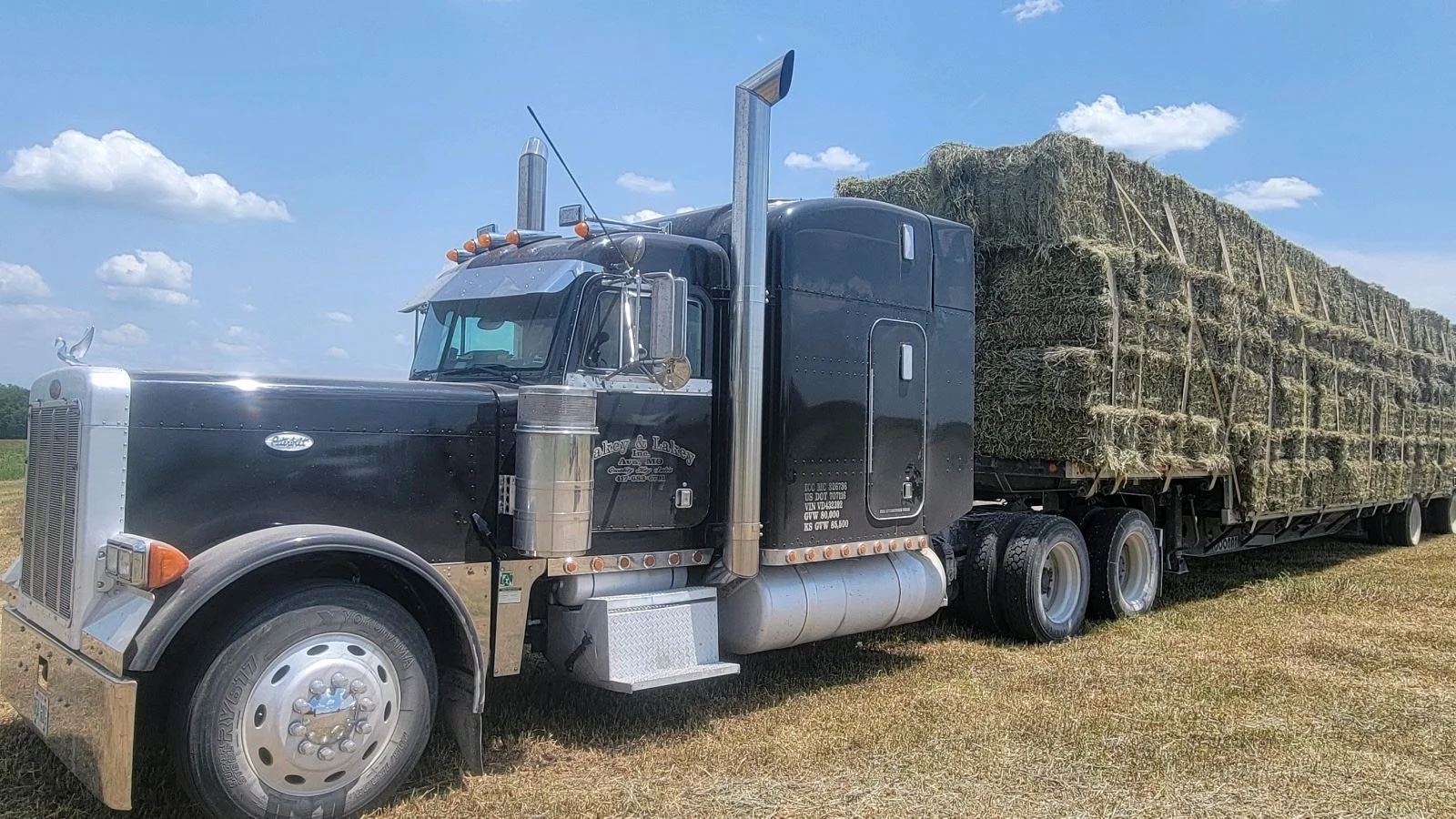 Lakey and Lakey. Hay and Feed Store located just south of Ava, Mo