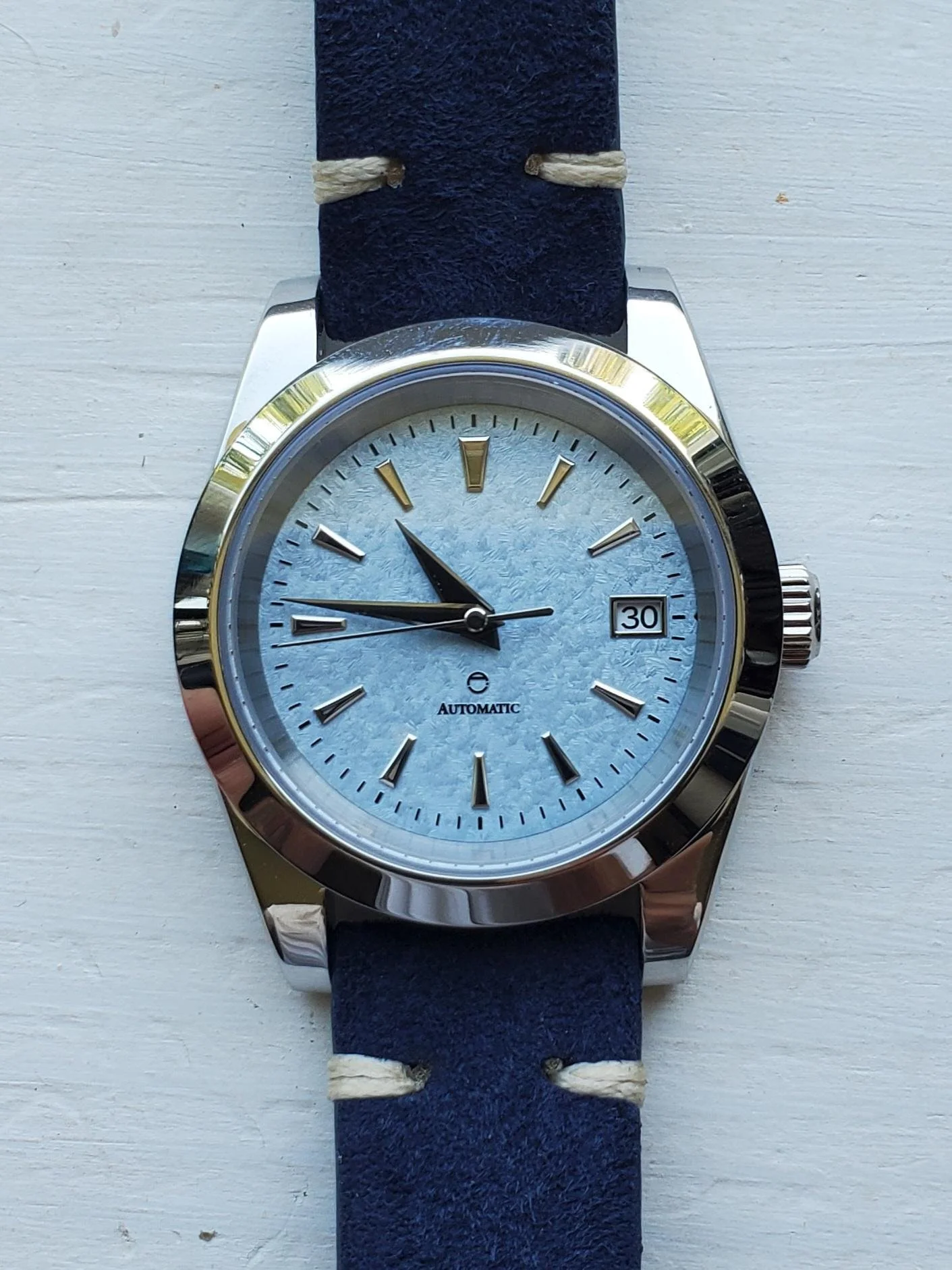 Custom Seiko Mod - Ice Blue Snowflake | Faire Time Watches — Faire Time ...