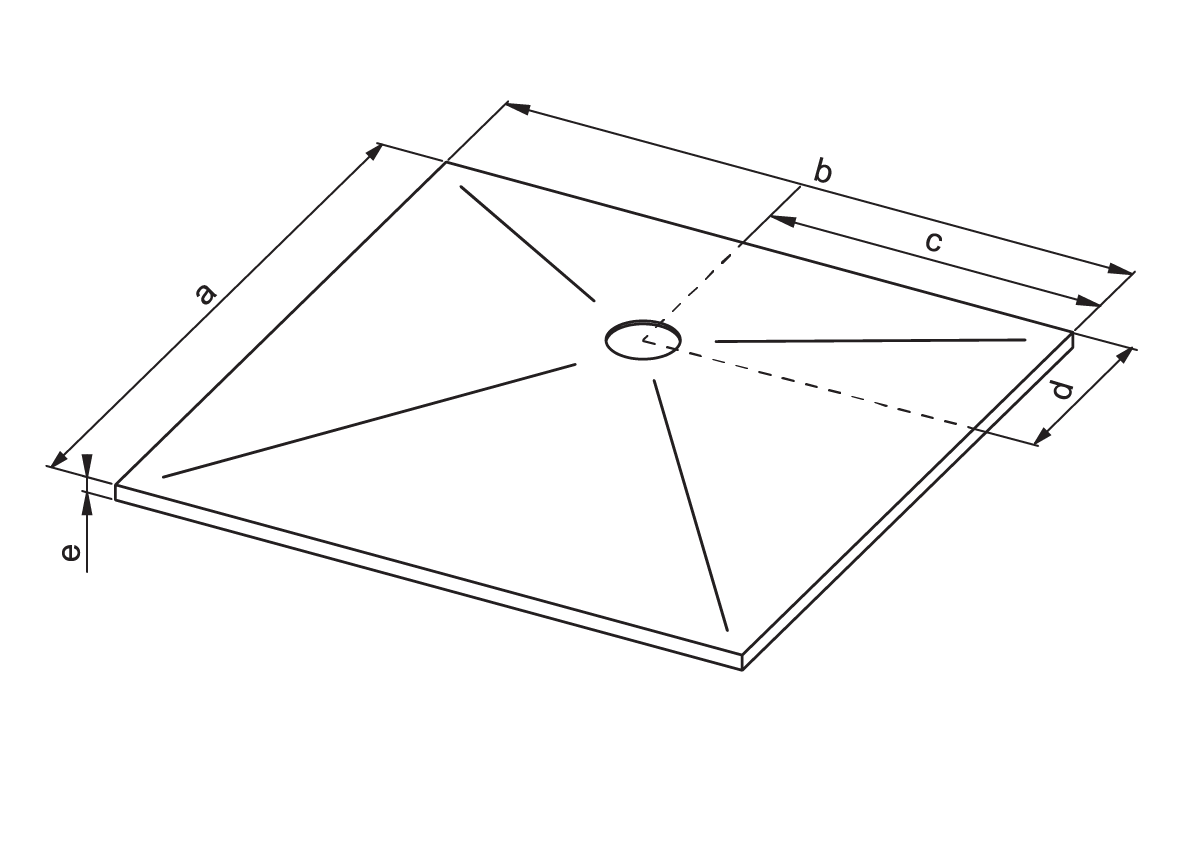 Shower Tray - Offset Waste — Aquamox