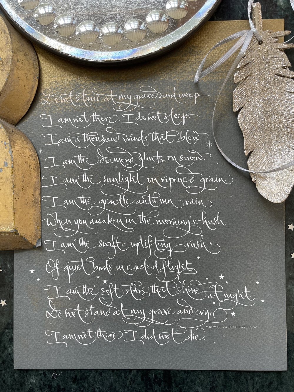 Do not stand at my grave and weep by Mary Elizabeth Frye | Presented by ...