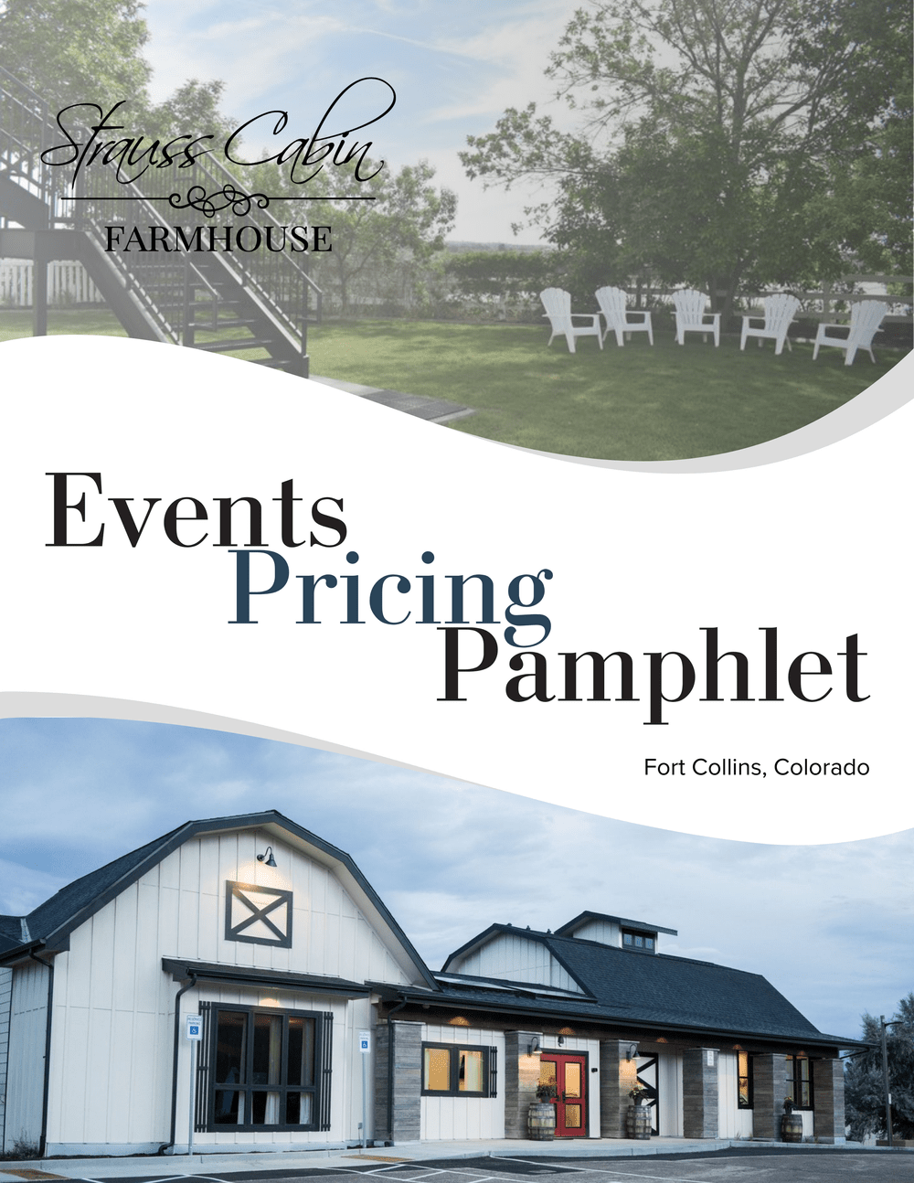 Event Pricing | Strauss Cabin Farmhouse