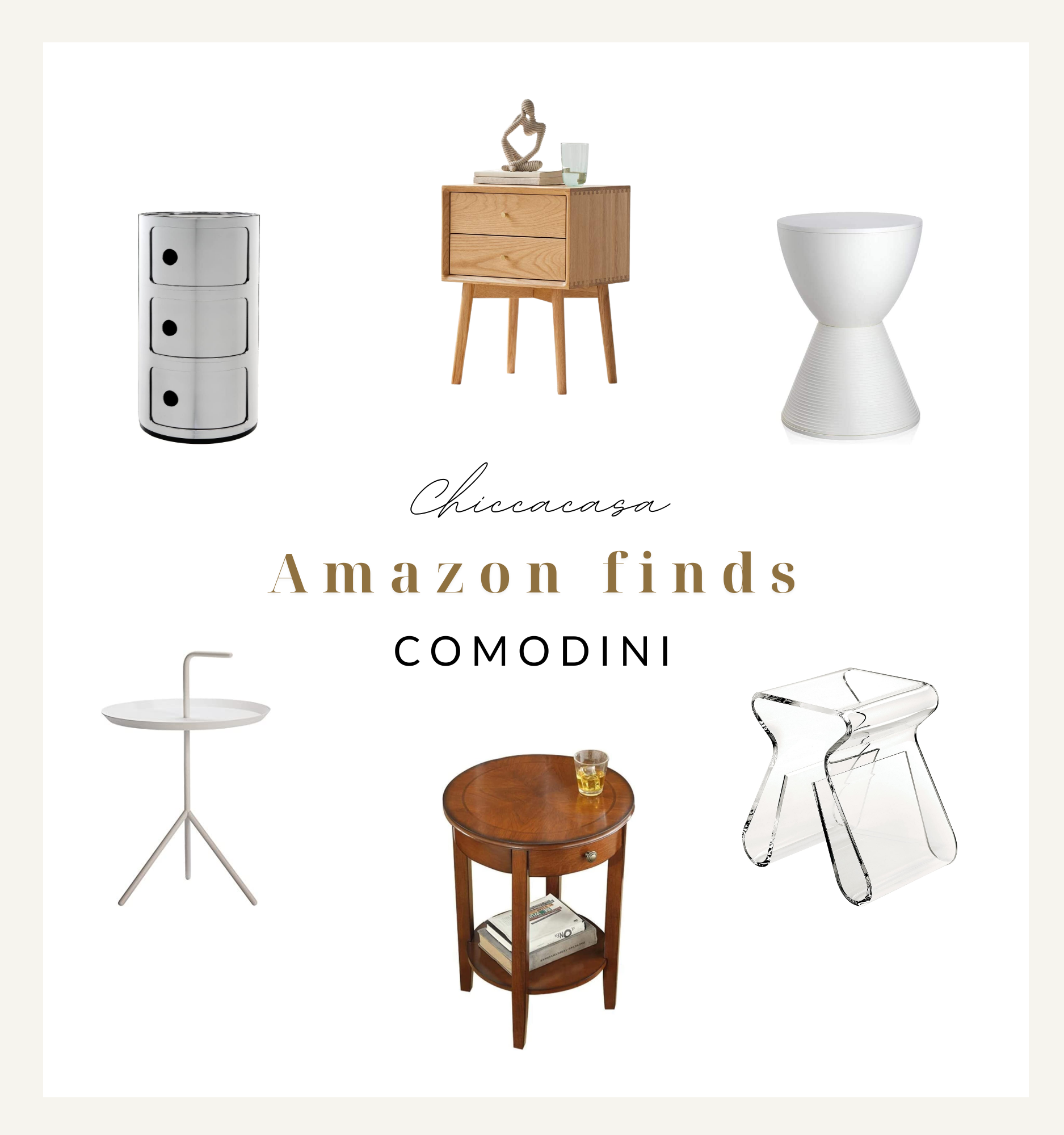 6 comodini di design che non stancano mai — Chiccacasa blog