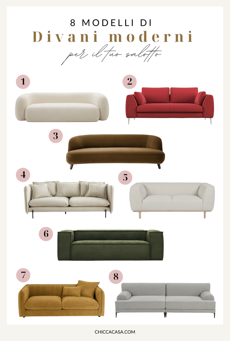 Divani moderni e di design: 16 modelli per il tuo living — Chiccacasa blog