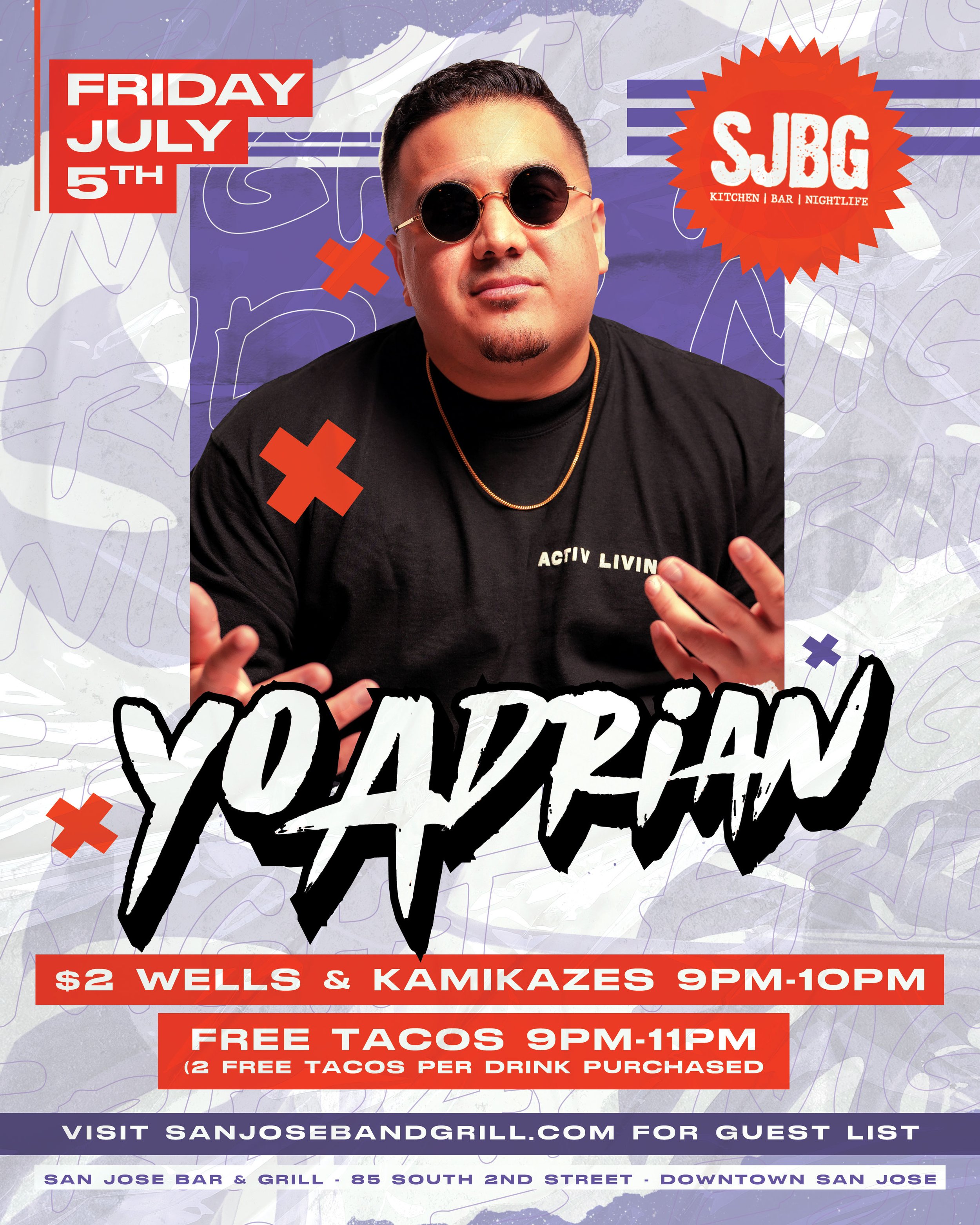 DJ Schedule — San Jose Bar & Grill