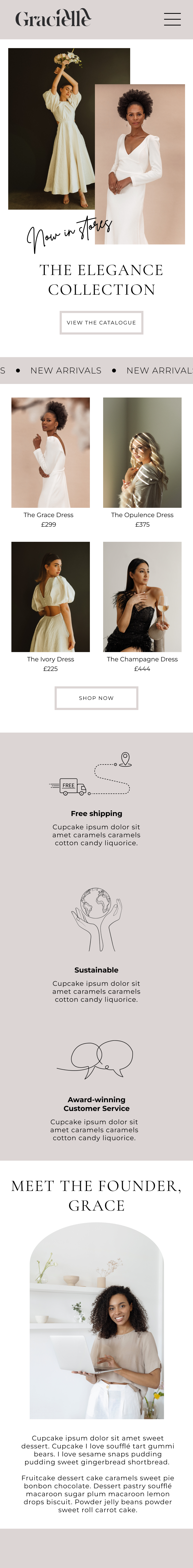 Gracielle | Web Design — Studio Zosia | Editorial + Luxury Website and ...