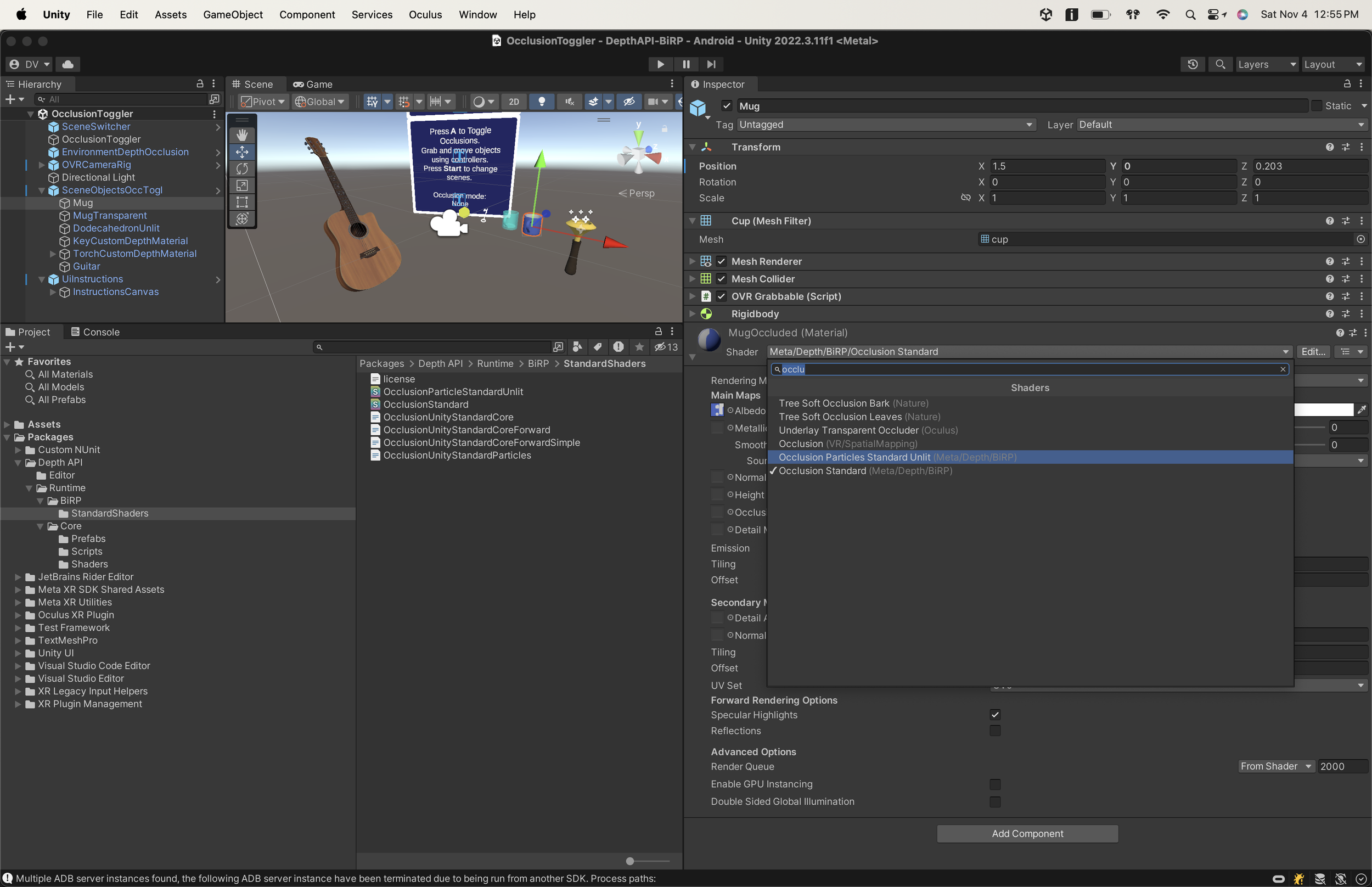 Quest 3 Mixed Reality With Meta Depth API - New Occlusion Features ...