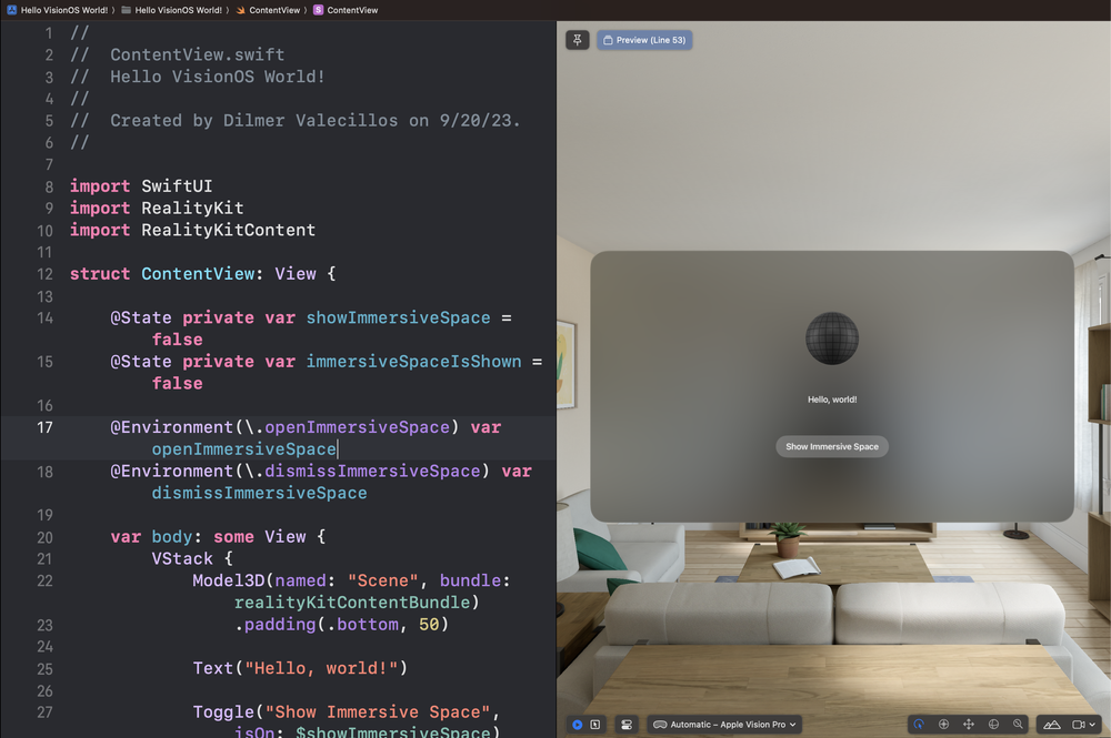 Getting Started with Apple’s Vision OS Development: Let’s Build A VisionOS App! — LEARN XR BLOG