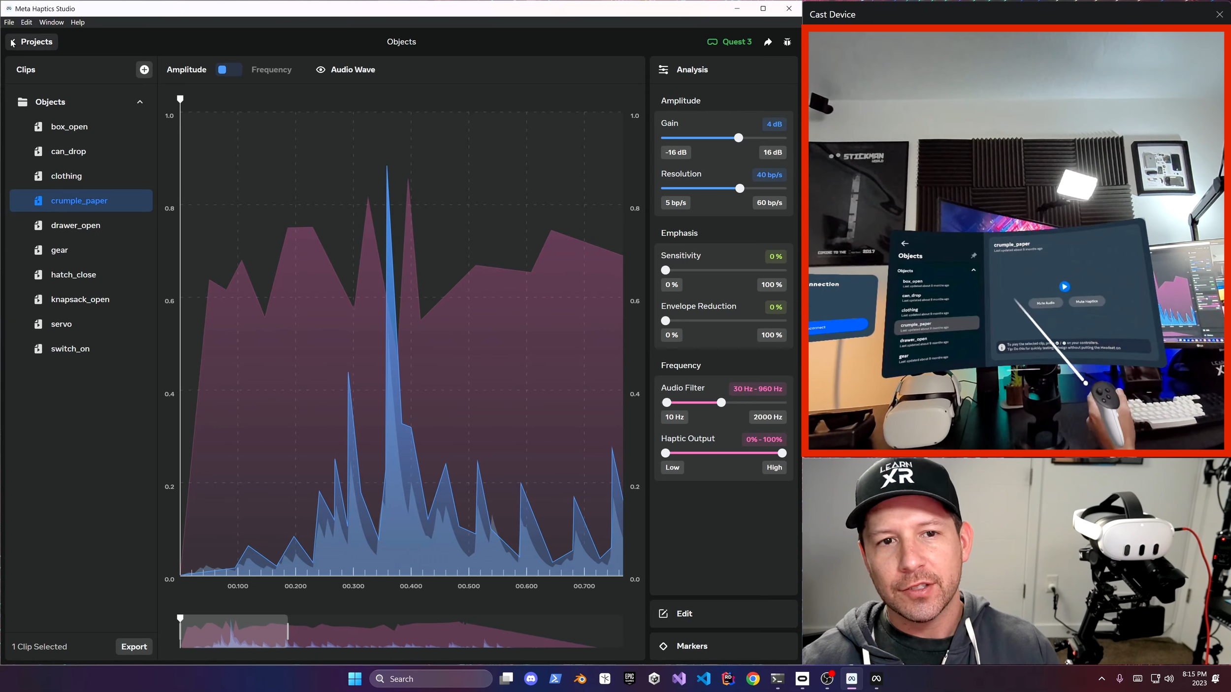 Meta Haptics Studio and Haptics SDK: Full Walkthrough — LEARN XR BLOG