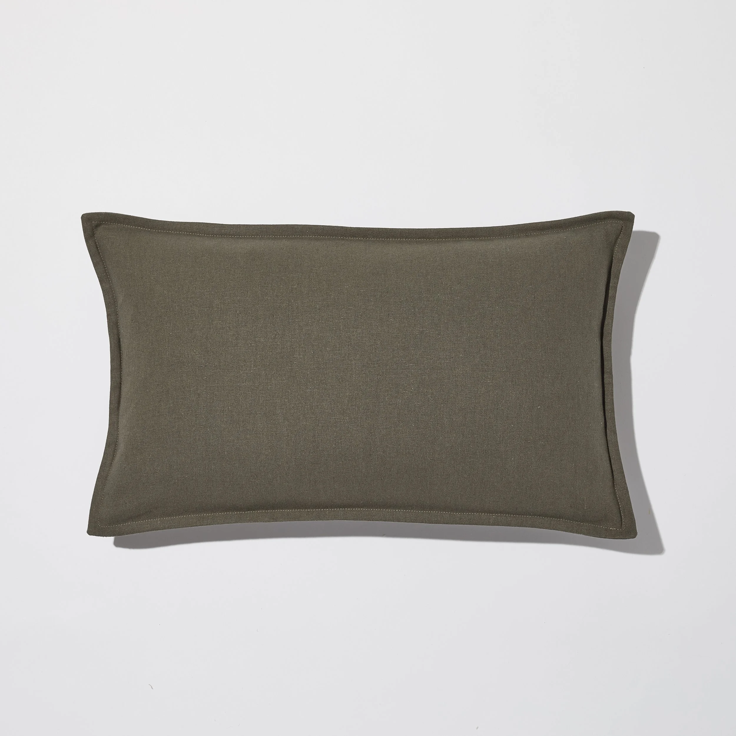 Hallie - Light Beige Rectangular Striped Cushion — Sewn