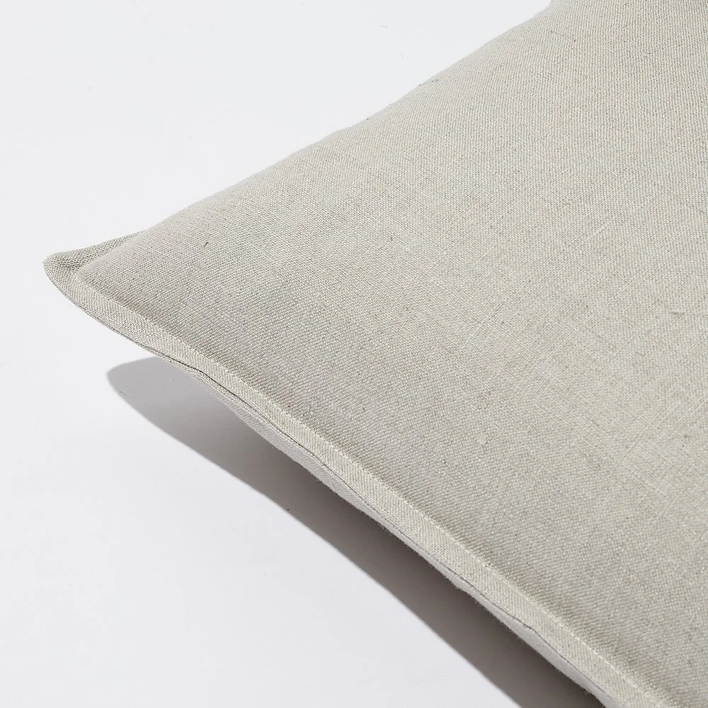 Aurelia - Natural Striped Linen Cushion — Sewn