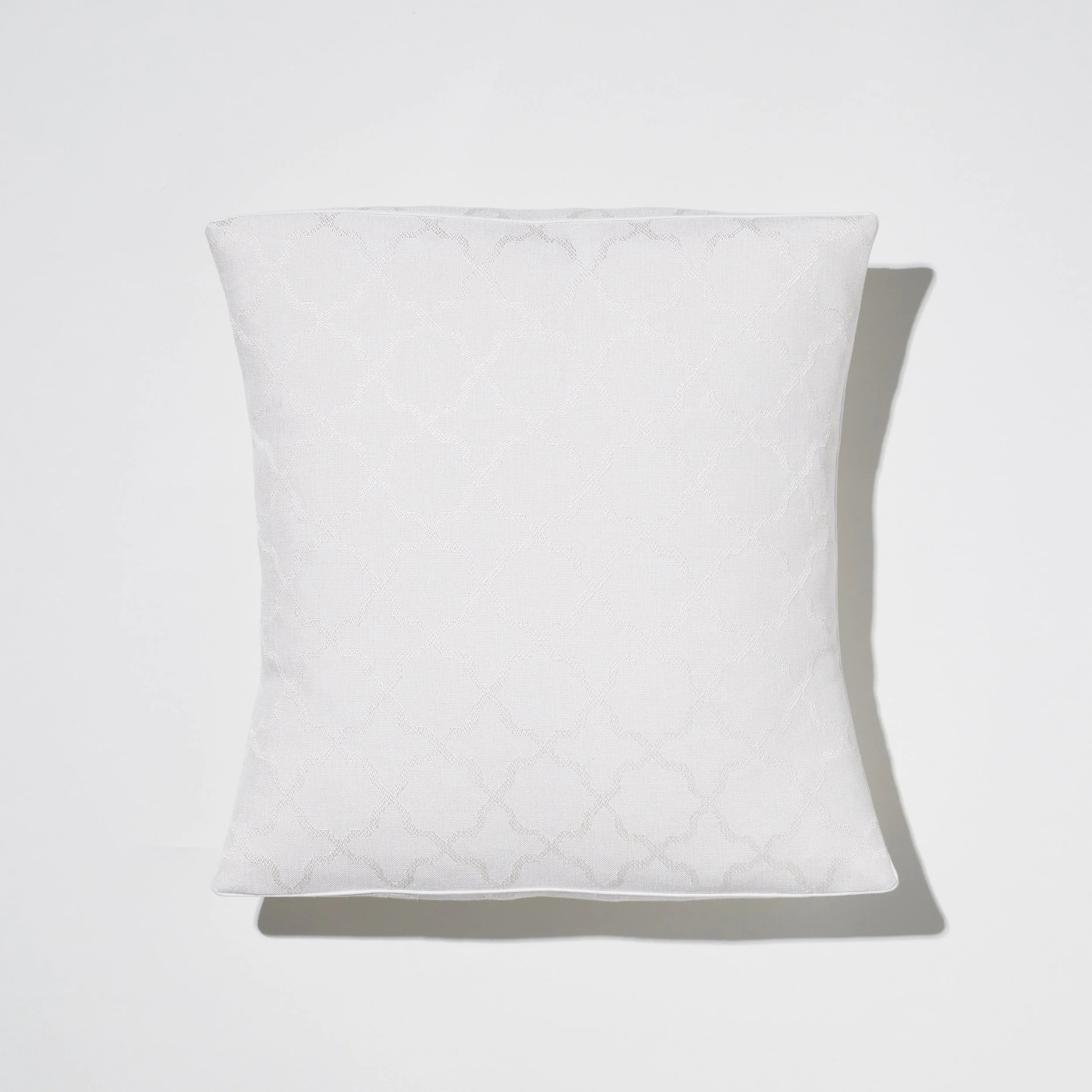 Sienna - Textured Linen Cushion with Taupe Fringing — Sewn