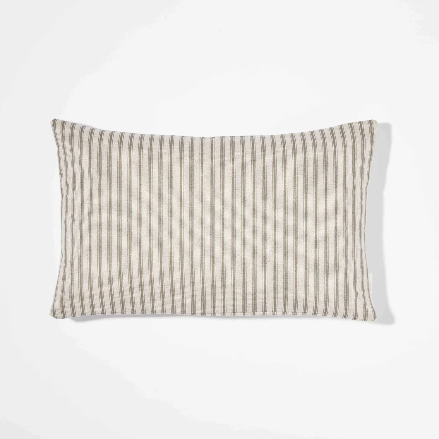 Sienna - Textured Linen Cushion with Taupe Fringing — Sewn