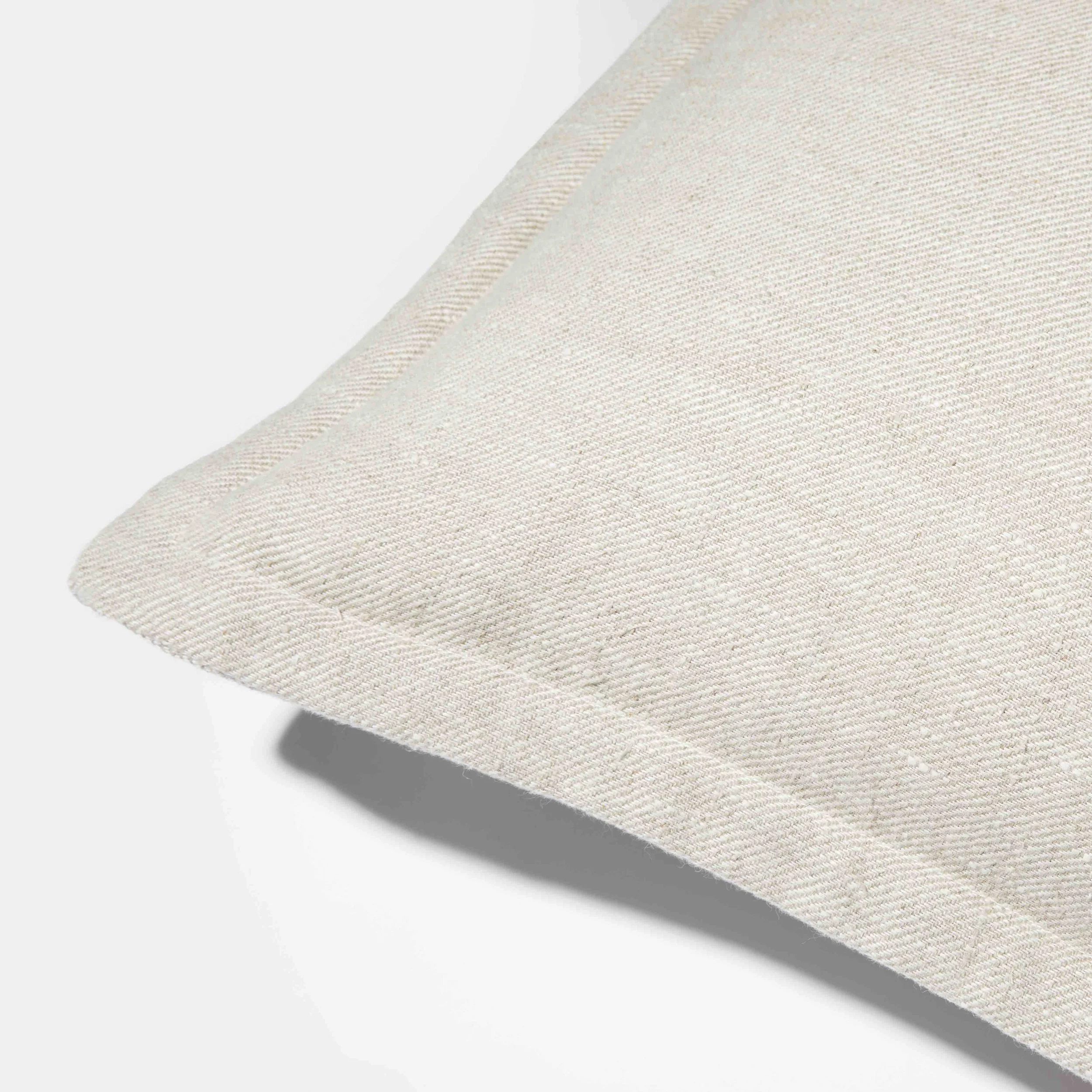 Harper - Green Ticking Stripe Linen Cushion — Sewn