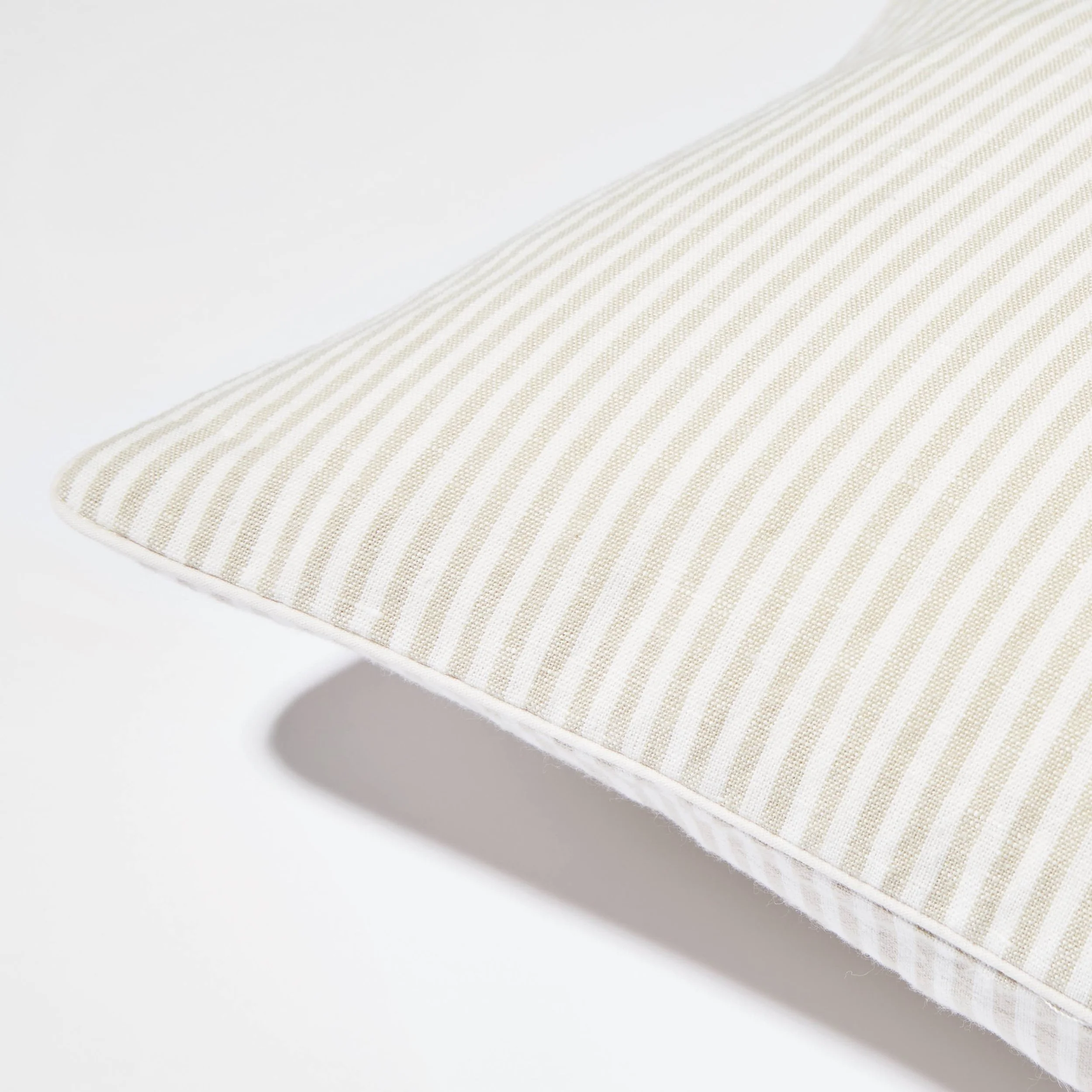 Aurelia - Natural Striped Linen Cushion — Sewn
