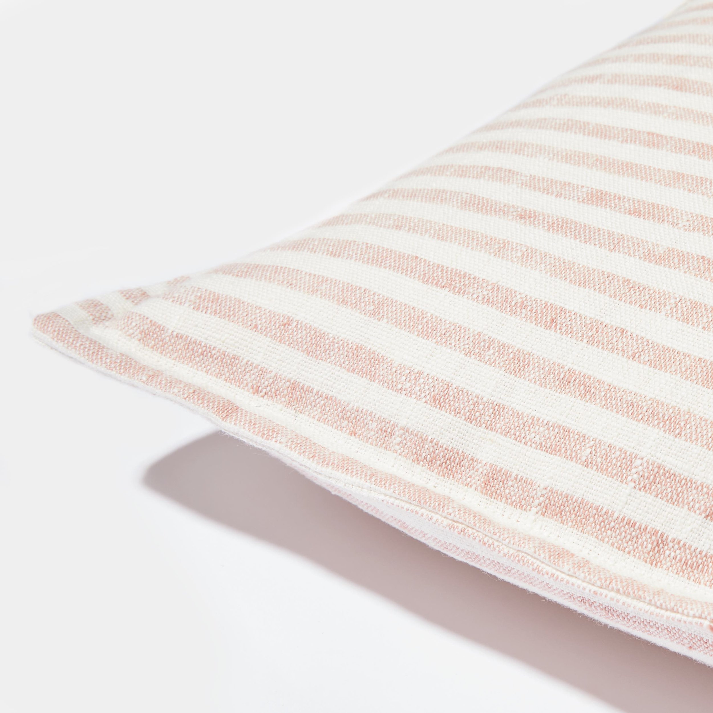 Sienna - Textured Linen Cushion with Taupe Fringing — Sewn