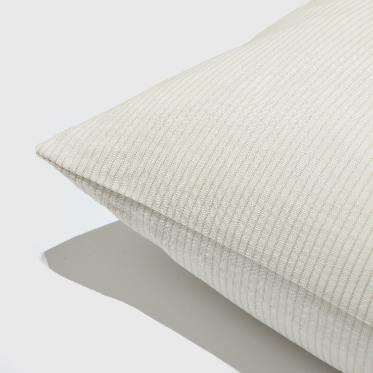 Sienna - Textured Linen Cushion with Taupe Fringing — Sewn