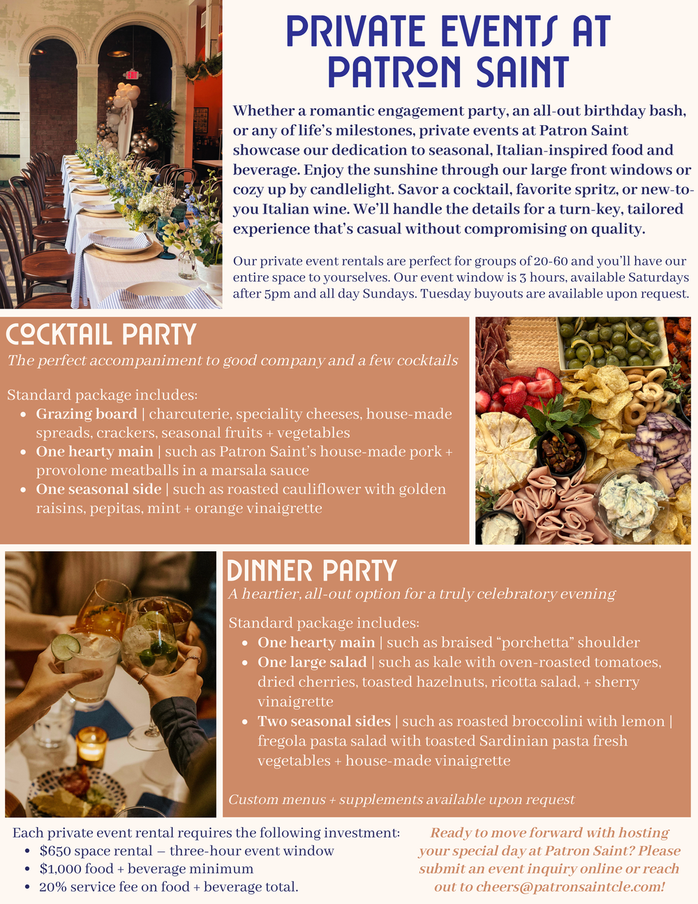 Evening Events — Patron Saint Cleveland