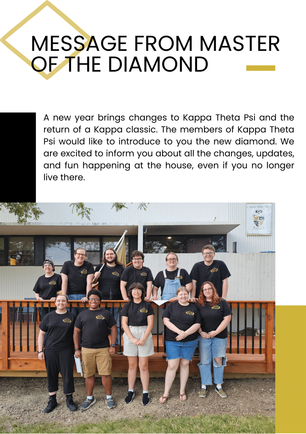 The Diamond — Kappa Theta Psi Fraternity
