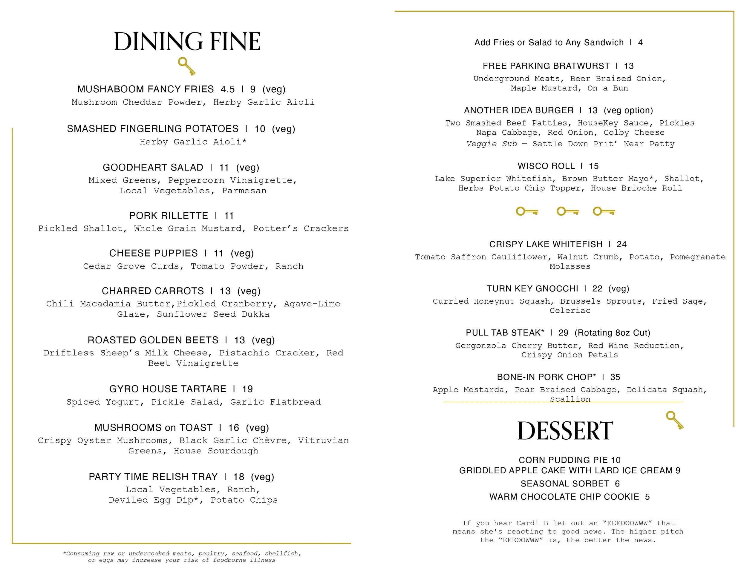 Eat — welcome to turn key