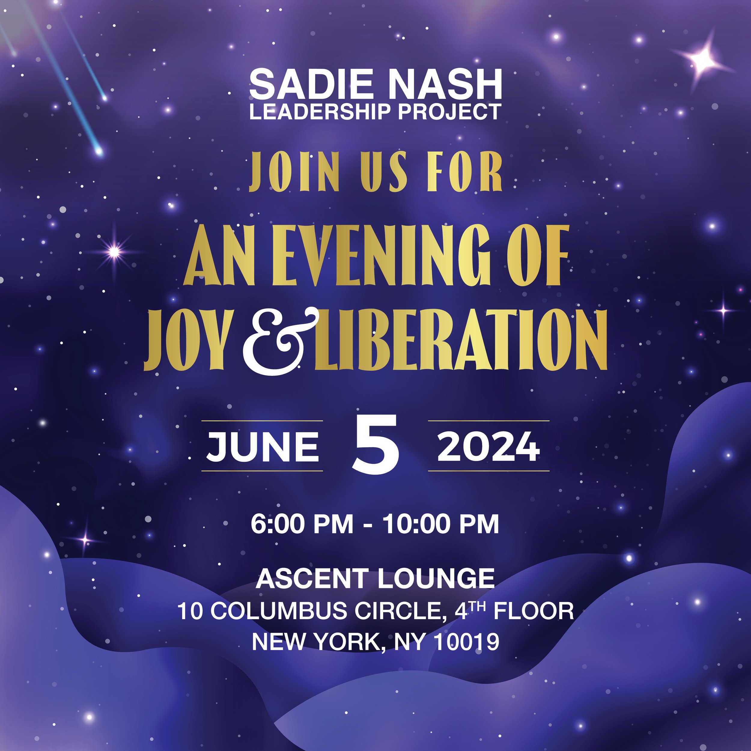 CALENDAR OF EVENTS — Sadie Nash Leadership Project