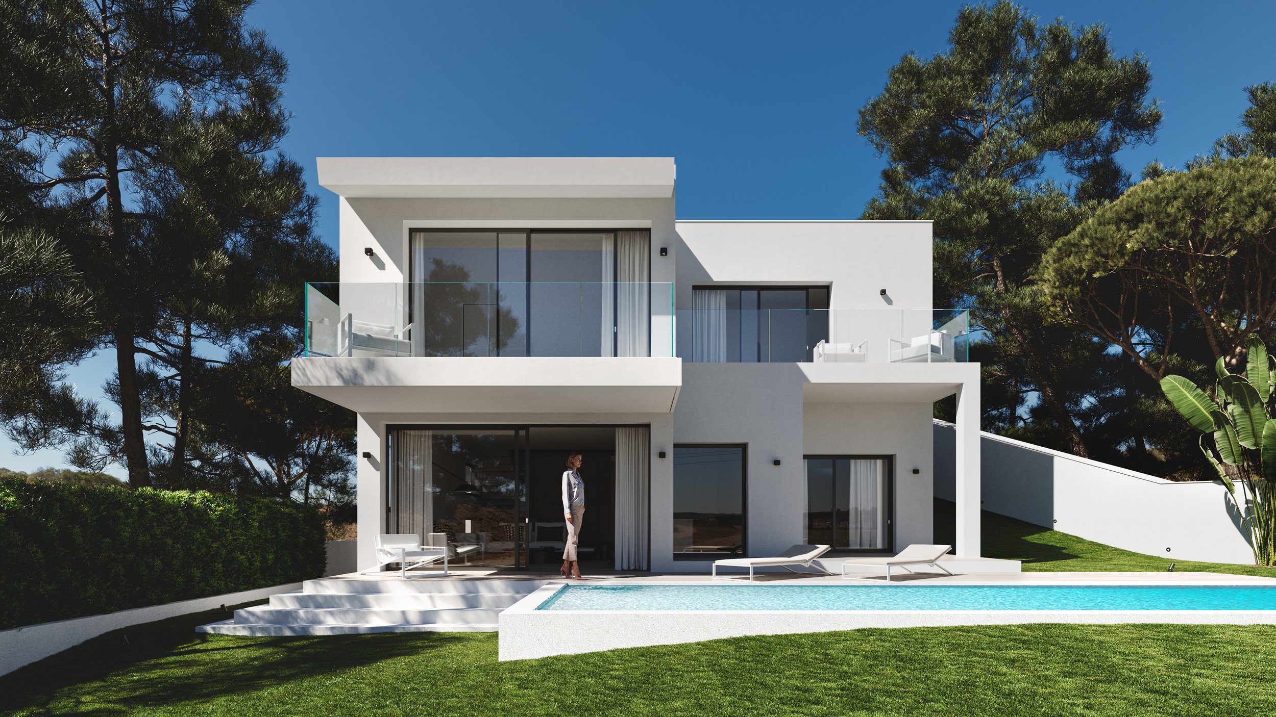Modern new villa with views of the hills — Sitges Best Villas