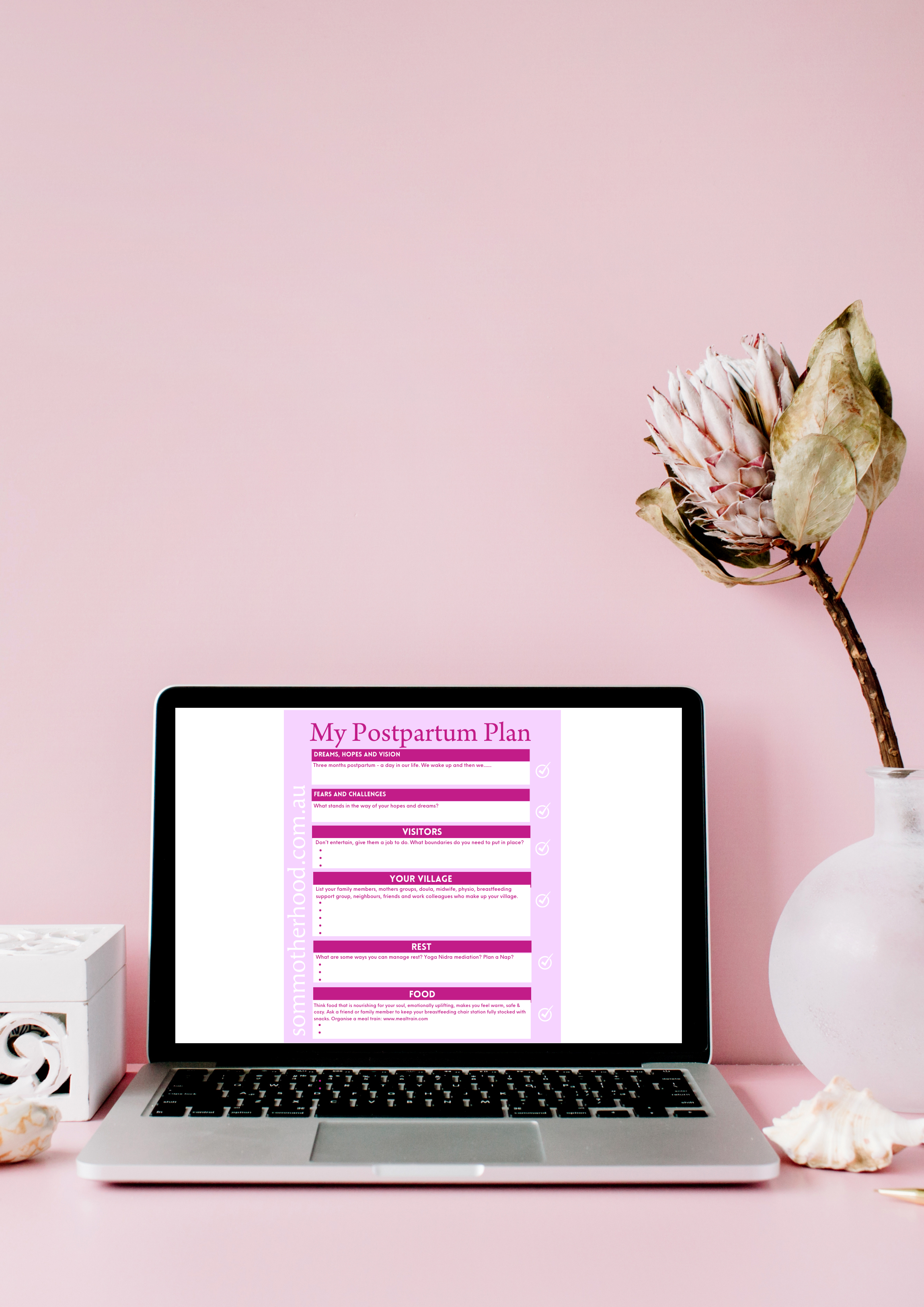 Blossom Motherhood Postpartum Plan Worksheet — Blossom Motherhood