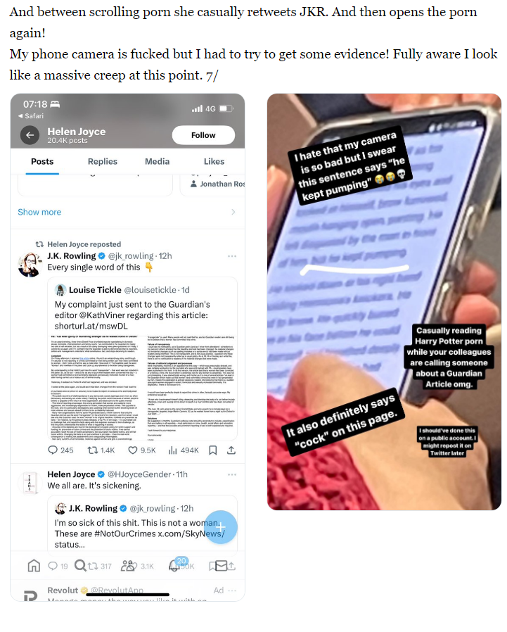 This Week in Barrel Scraping: The Smut Habits of Helen Joyce — Assigned