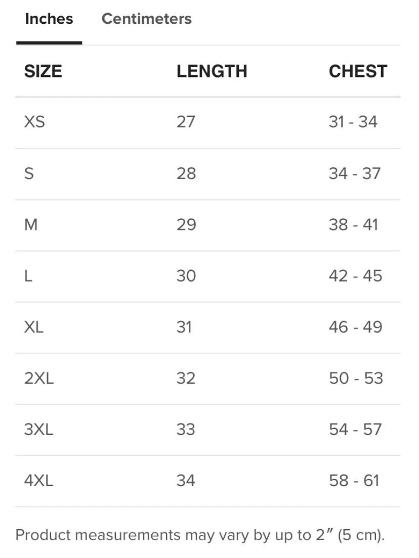 Size Chart — THATNEWSLIFE