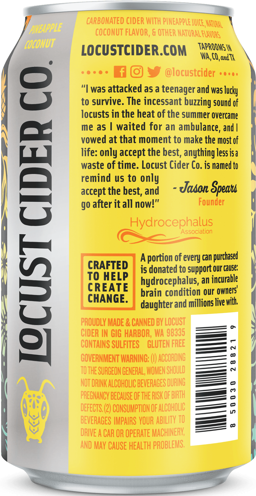 Imperial Pineapple Coconut Hard Cider — Locust Cider