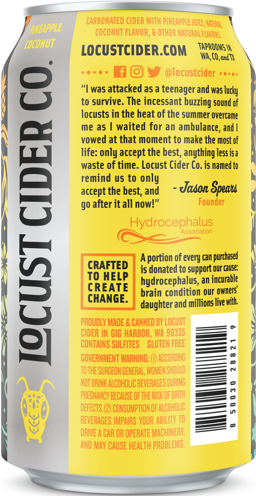 Imperial Pineapple Coconut Hard Cider — Locust Cider