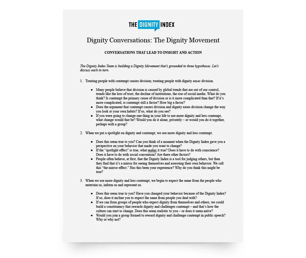 Resources — The Dignity Index