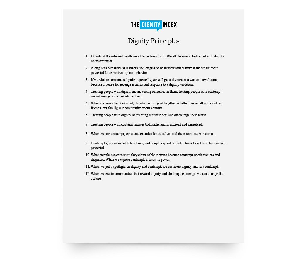 Resources — The Dignity Index