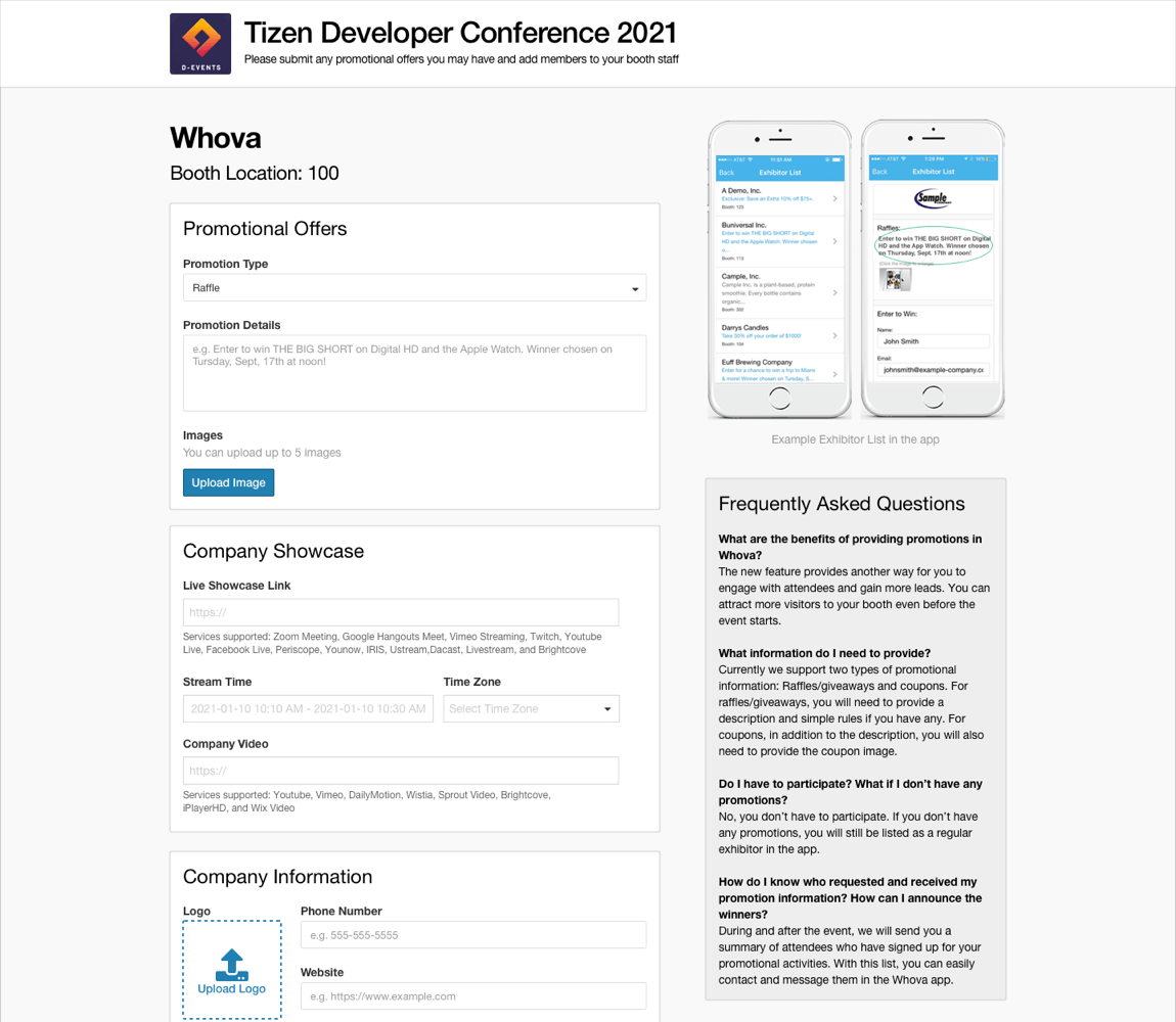 Digital Booth Setup — CNDA