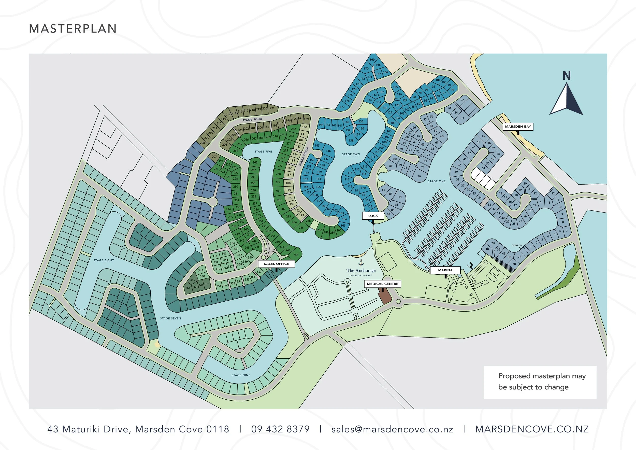 Site Map — Marsden Cove Canal Management Ltd