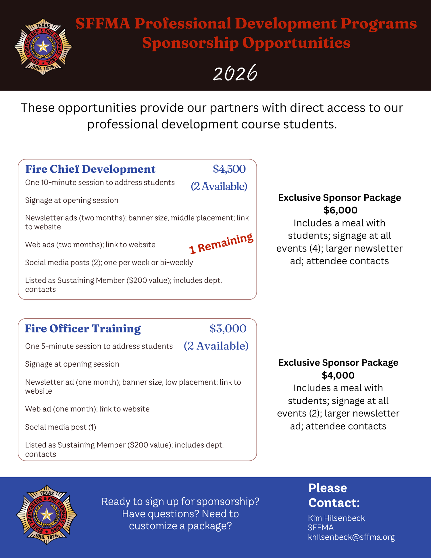 Professional Development — State Firefighters' and Fire Marshals ...