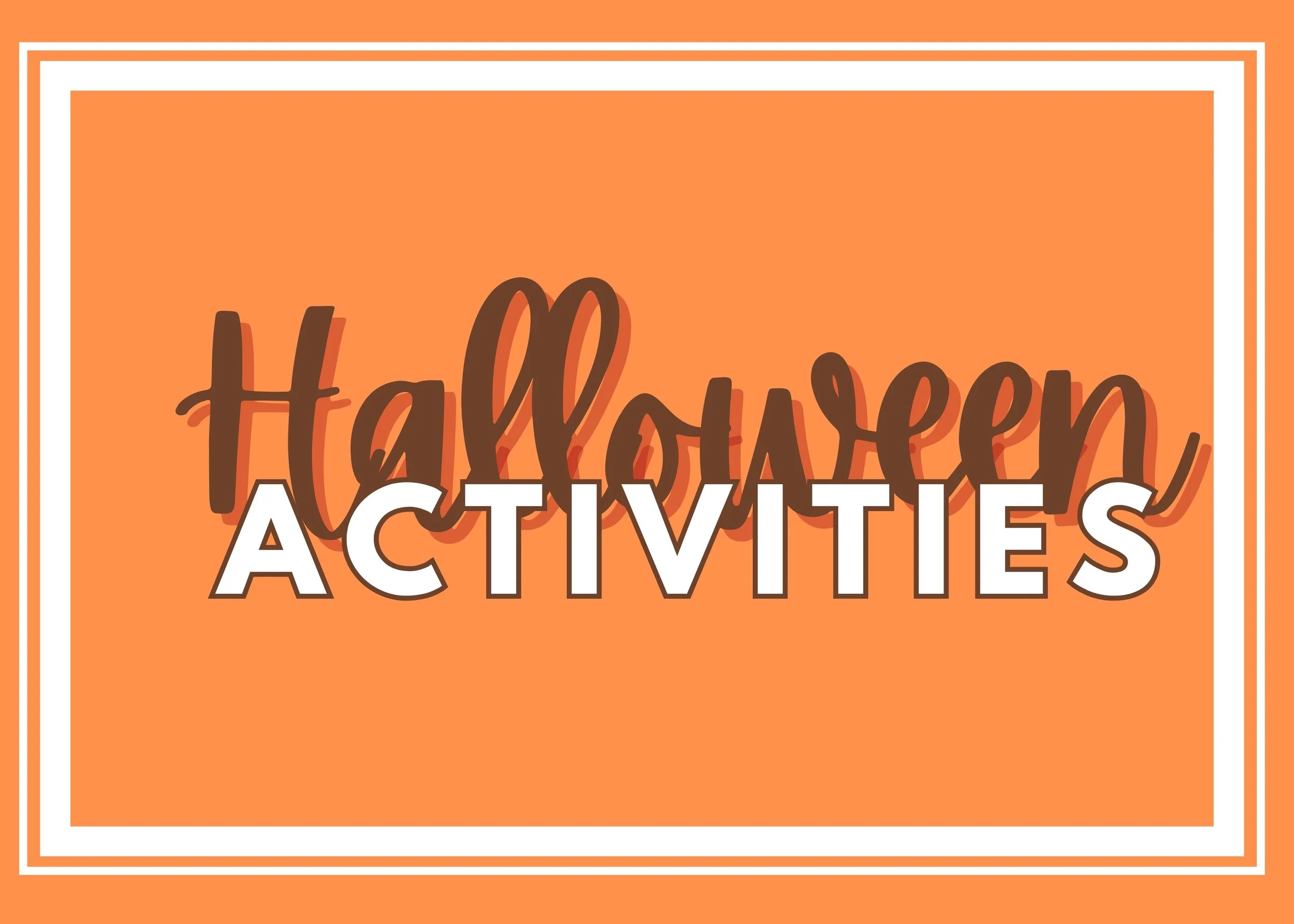 Fall October Speech Therapy Activities for Young Children — SpeechieTrish