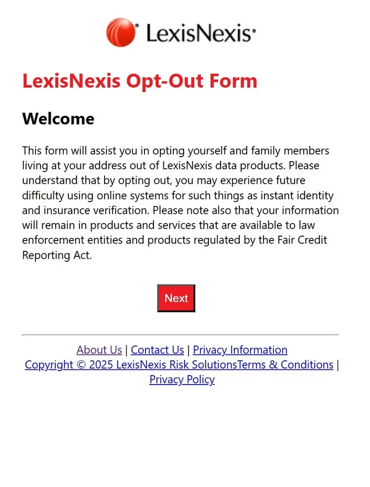 mePrism — How to Remove Your Data from LexisNexis