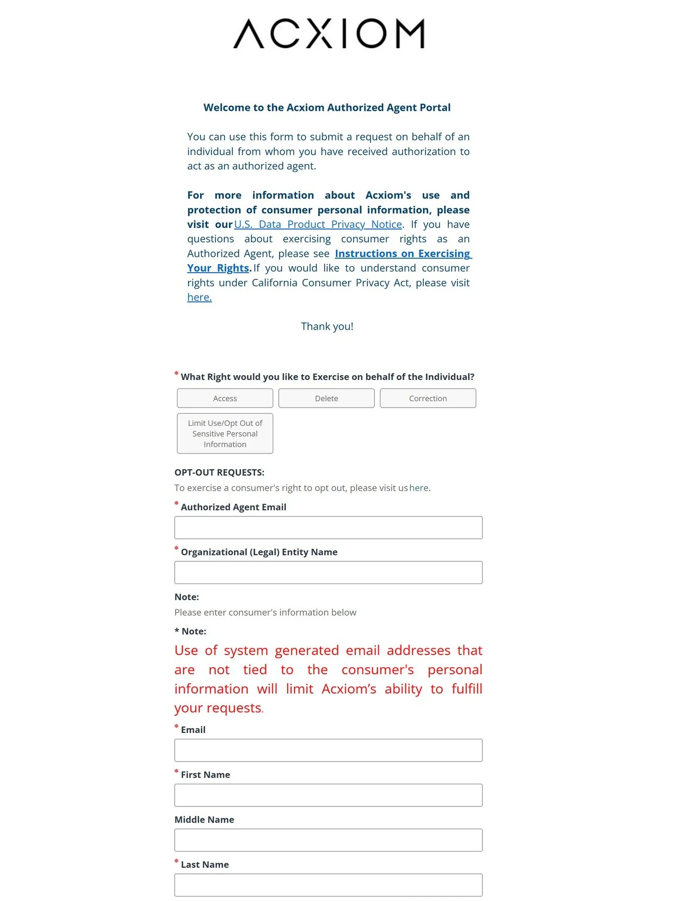 Priwall by mePrism — How to Remove Your Data from Acxiom