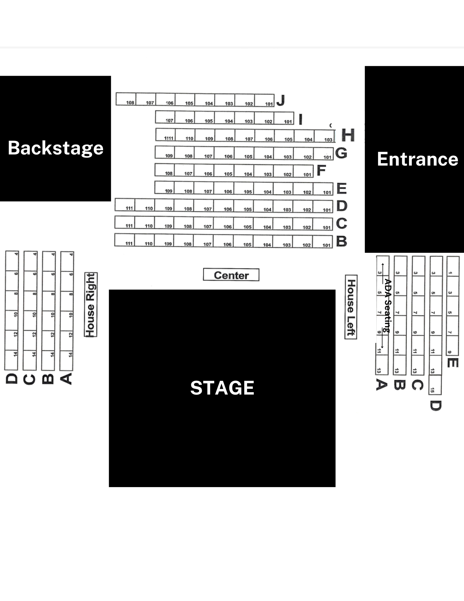 Seating Chart — Magic Theatre