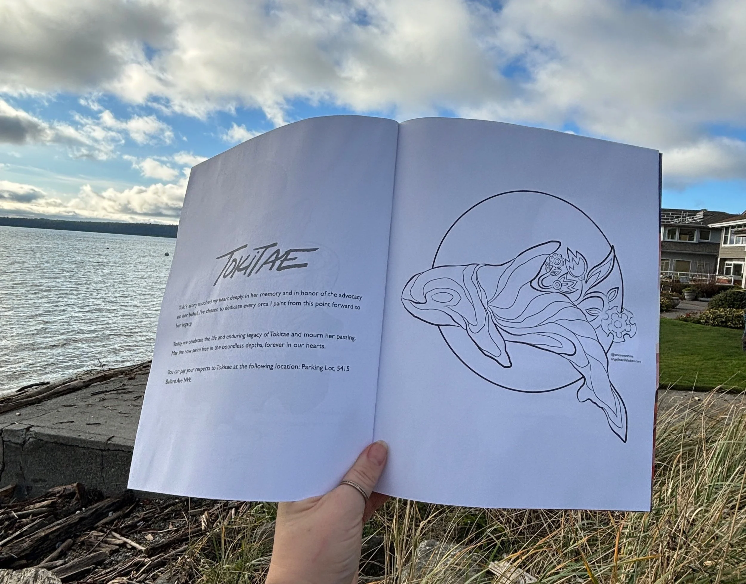 Color Your Way Through Seattle Coloring Book — o n e s e v e n n i n e