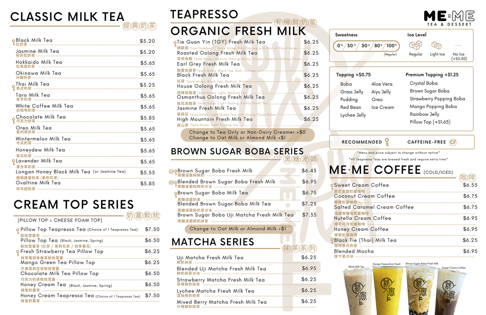 Me·Me Tea & Dessert - San Diego