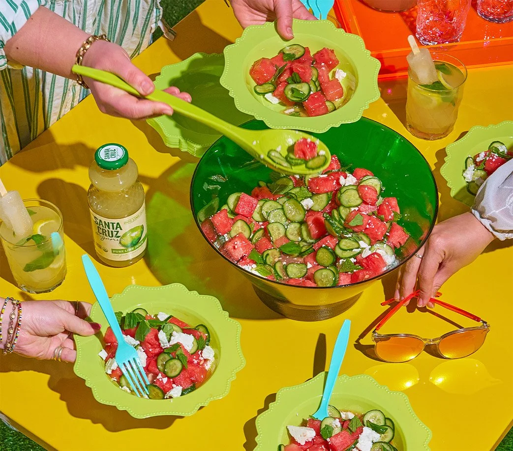 Watermelon Cucumber Salad with Honey Lime Dressing — Santa Cruz Organic