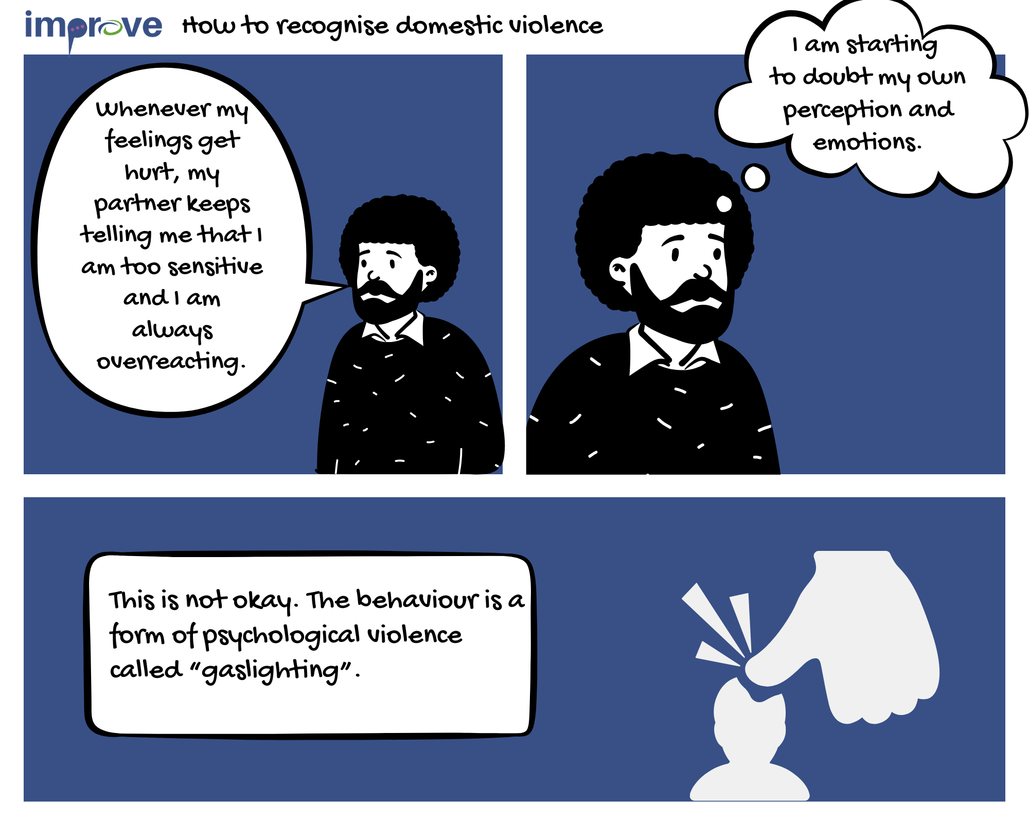 Comics: How to Recognise Domestic Violence — improve