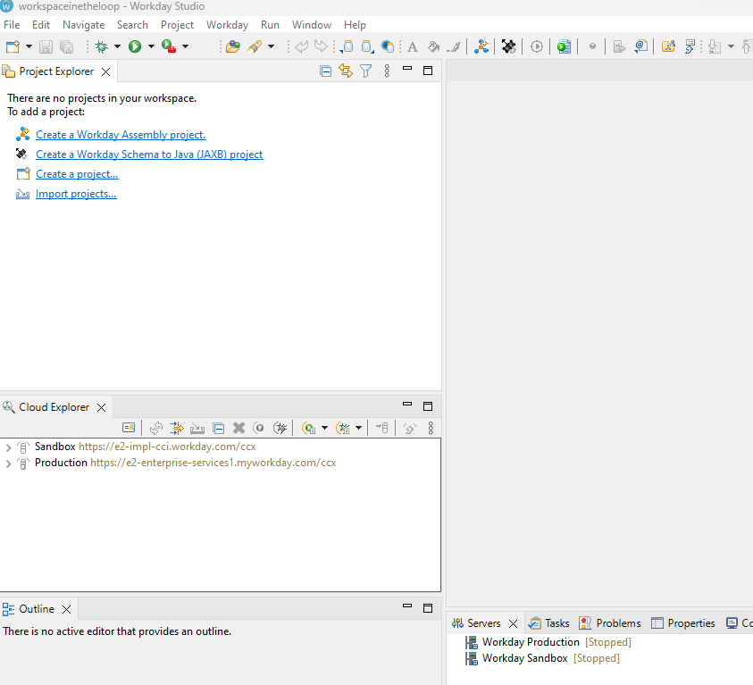 Basic Workday Studio Navigation — stormloop