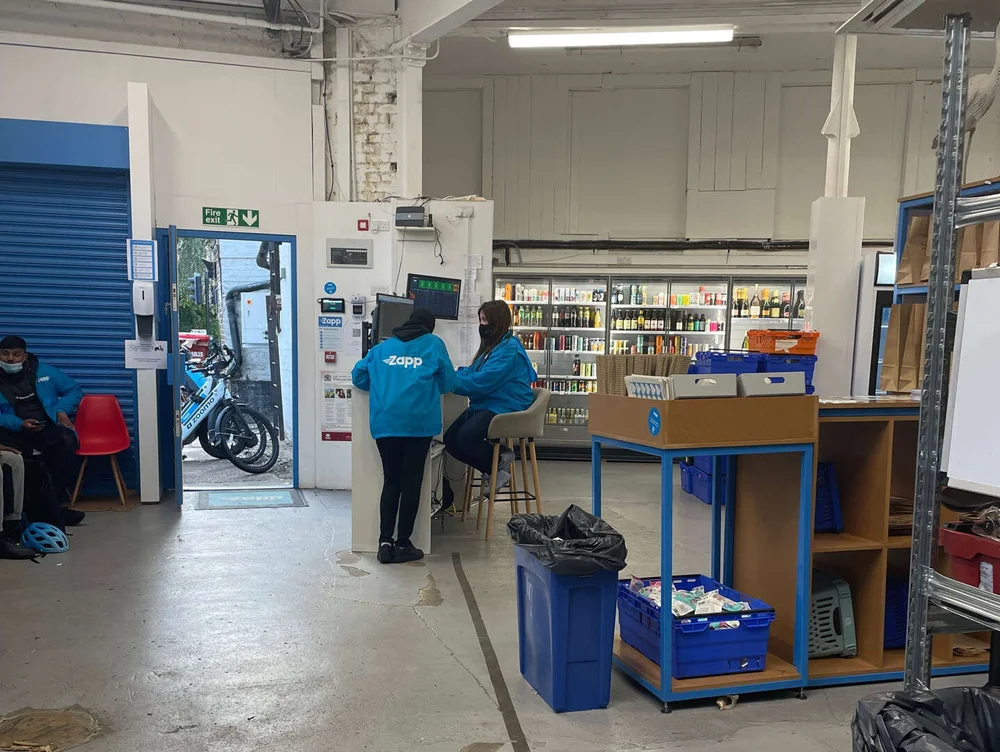 See inside a ‘dark store’ dispatching grocery orders in just 20 minutes ...